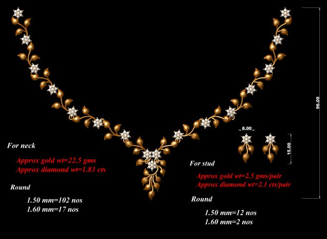 Necklace bulk STL 40 files ready to print part 03 3D Print Model in ...