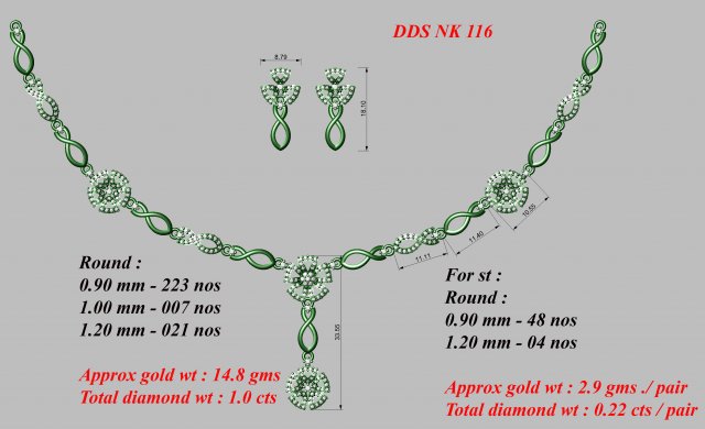 Necklace bulk 3dm 53 files ready to print part 01 3D Print Model in ...