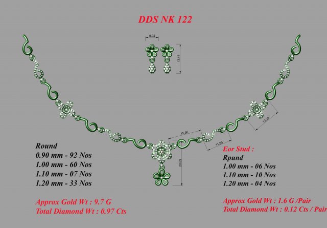 Necklace bulk 3dm 53 files ready to print part 01 3D Print Model in ...