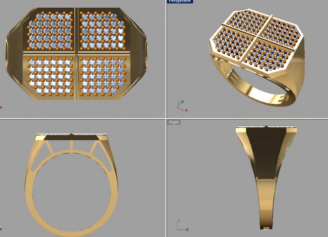 Mens collection 32 3dm cad files 3D Print Model in Rings 3DExport