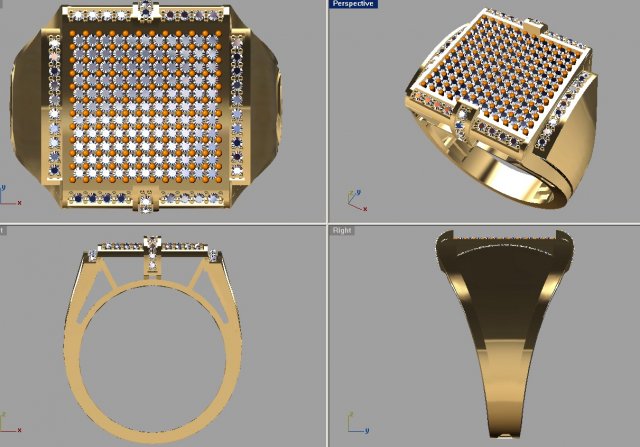 Mens collection 32 3dm cad files 3D Print Model in Rings 3DExport