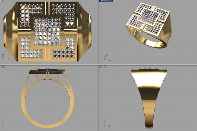 Mens collection 32 3dm cad files 3D Print Model in Rings 3DExport