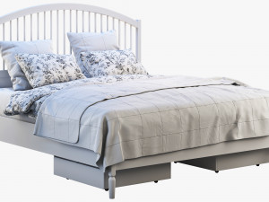 ikea tyssedal bed 3D Model in Bedroom 3DExport