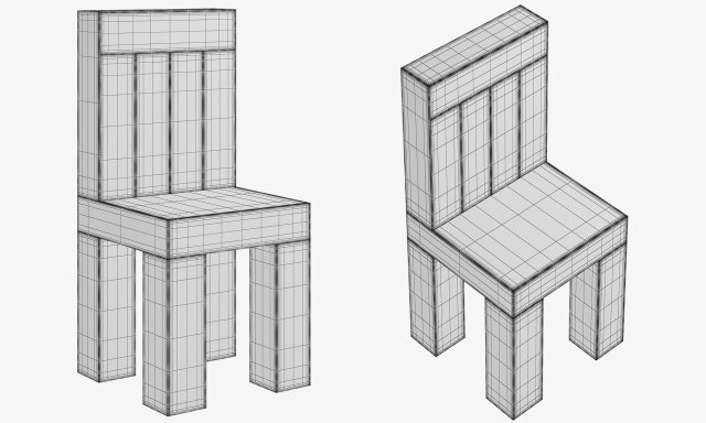3d exploded chair by joyce lin 3D Модель in Стулья 3DExport