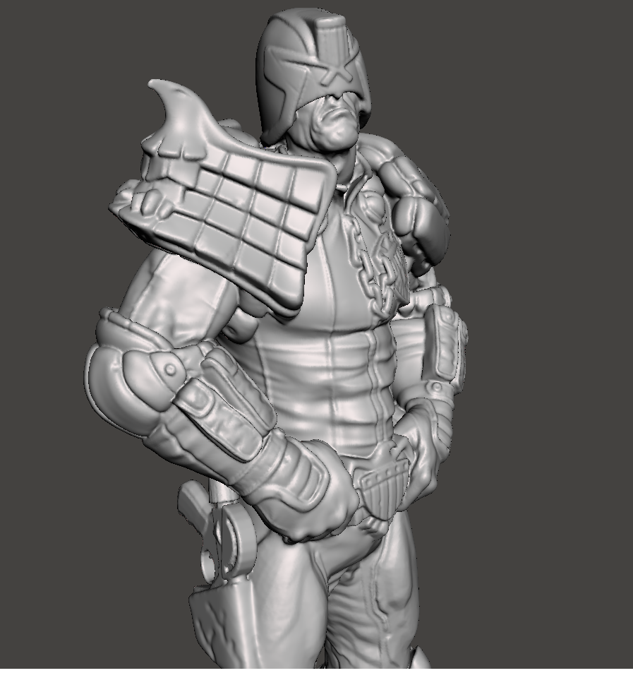inpired judge dredd figure with base 3D Print Models in Monsters ...