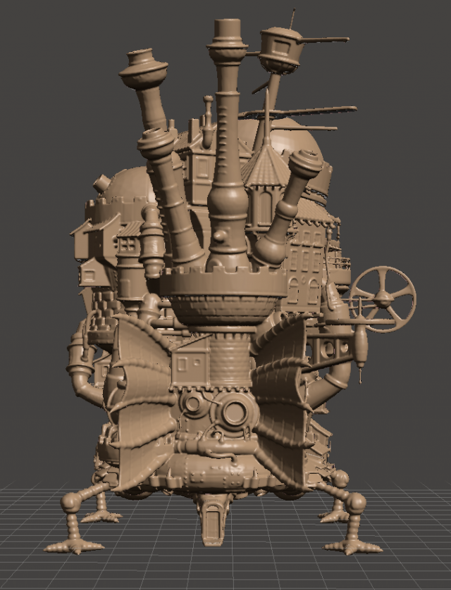 inspired howls moving castle model ready for 3d print 3D Print Model in ...