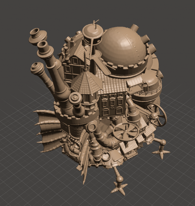 inspired howls moving castle model ready for 3d print 3D Print Model in ...