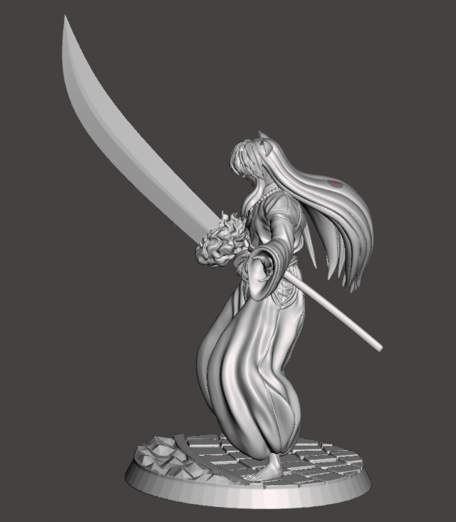 INSPIRED FIGURE OF INUYASHA WITH BASE FROM THE ANIME AND MANGA SERIES ...