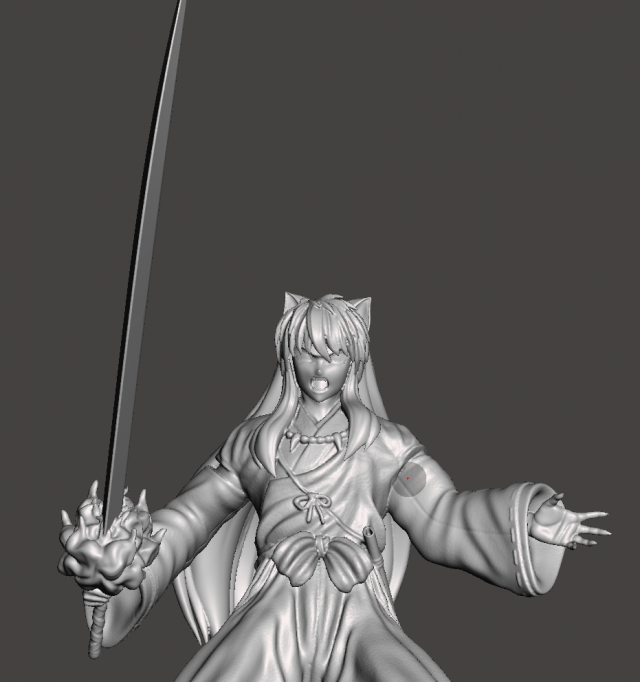 INSPIRED FIGURE OF INUYASHA WITH BASE FROM THE ANIME AND MANGA SERIES ...