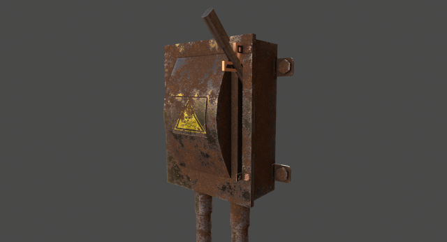low poly electrical boxes 3D Model in Other 3DExport