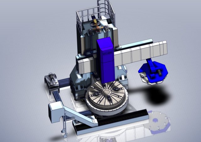 vertical turning machine vtc2000 3D Model in Machines 3DExport