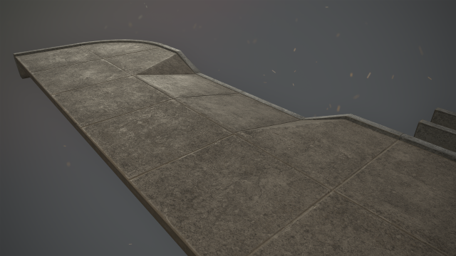 sidewalk set 2 modular low poly color options 3D Model in Cityscapes ...