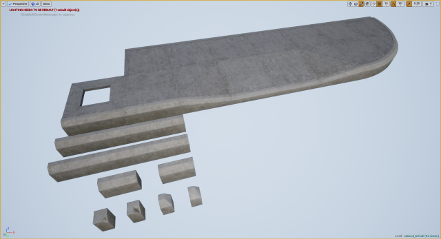 sidewalk - modular set 4 low poly 3D Model in Cityscapes 3DExport