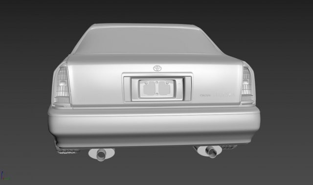 Toyota Crown 3D Model in Sedan 3DExport