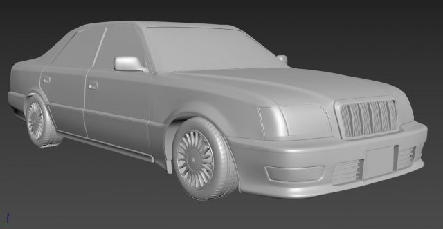 Toyota Crown 3D Model in Sedan 3DExport