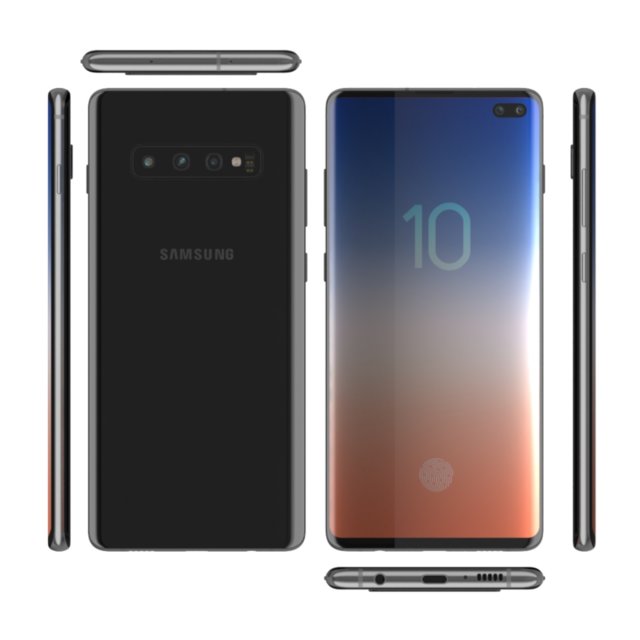 samsung galaxy s10 and s10 plus all color 3D Model in Phone and Cell ...
