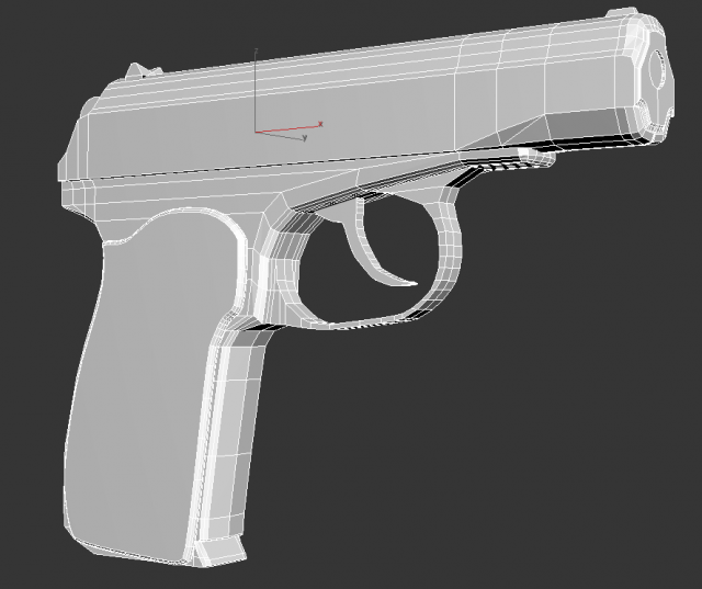 pistol Free 3D Model in Combat 3DExport
