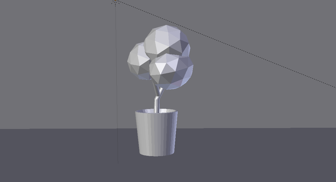 Low Poly Pot Plant 3D Model in Small Plants 3DExport