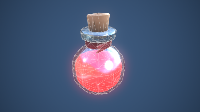 Stylized Small Alchemy Potion 3D Model in Medicines 3DExport