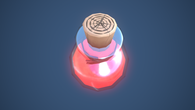 Stylized Small Alchemy Potion 3D Model in Medicines 3DExport