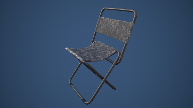 Stylized Fishing Chair 3D Model in Outdoor items 3DExport