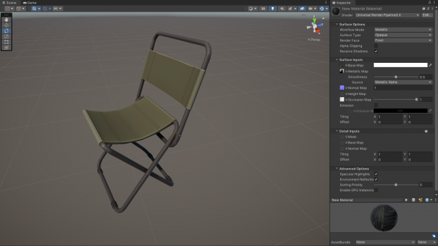 Stylized Fishing Chair 3D Model in Outdoor items 3DExport