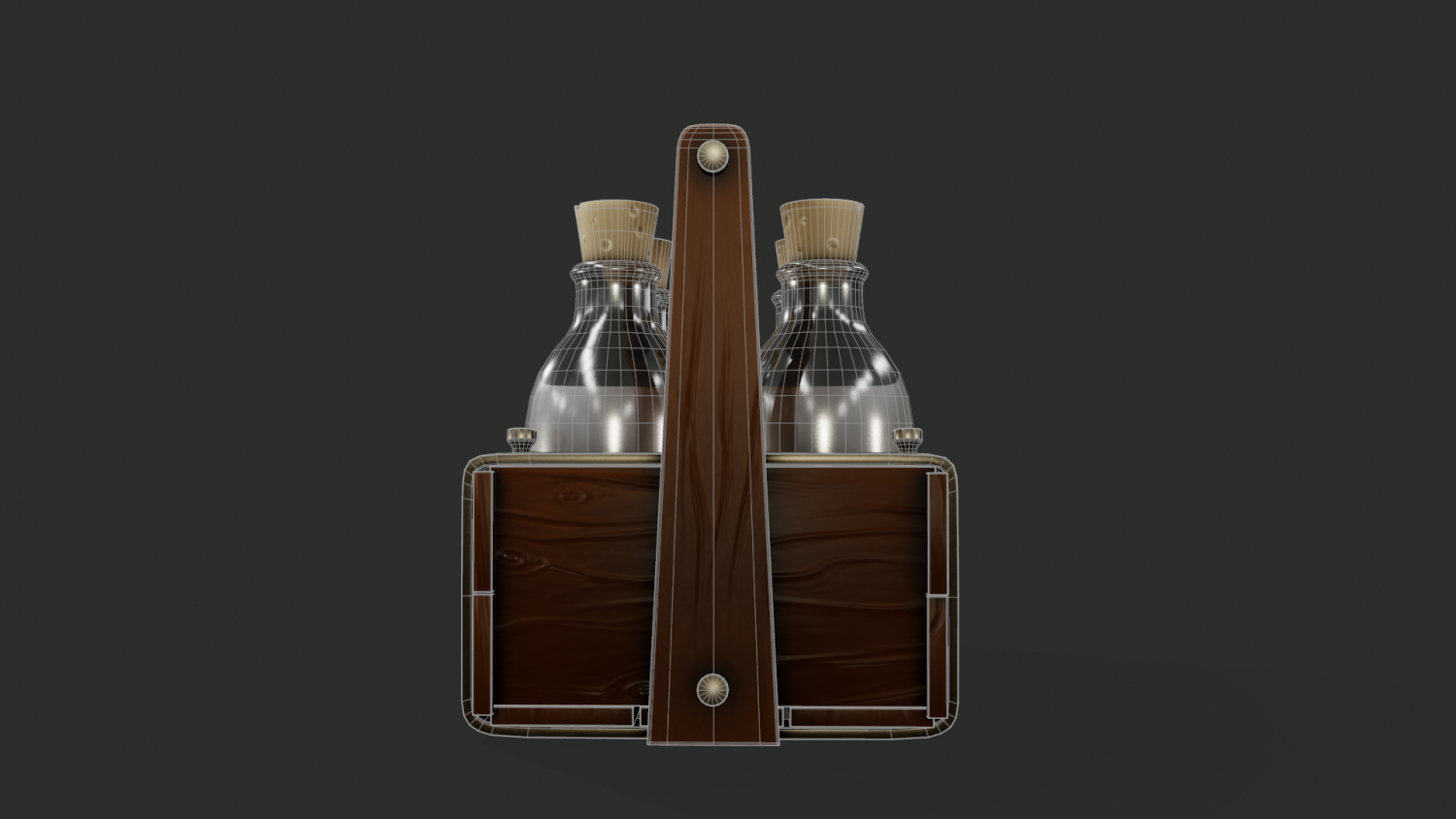 stylized milk carrier - tutorial included 3D Models in Beverage 3DExport