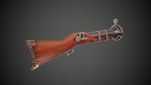stylized - tutorial included 3D Model in Assault Rifles 3DExport
