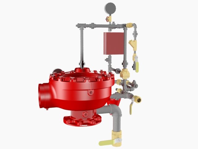 deluge valve conventional trim 3D Model in Other 3DExport