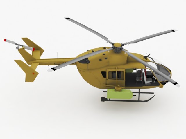 helicopter 3D Model in Helicopter 3DExport