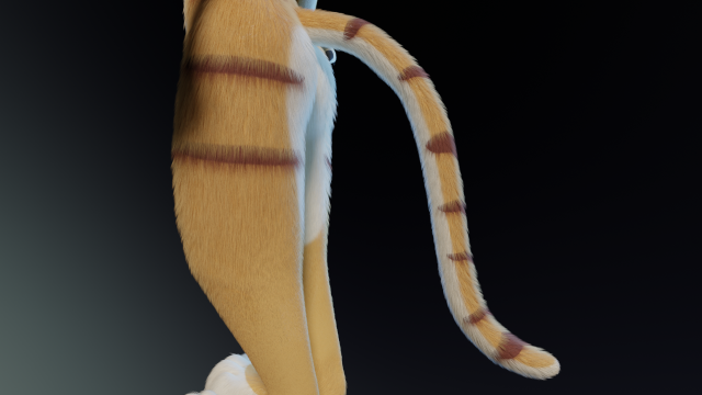 Aurora Anthro Cat 3D Model in Wildlife 3DExport