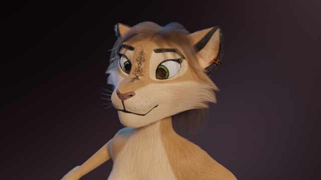 Nayara Anthro Lioness 3D Model in Wildlife 3DExport