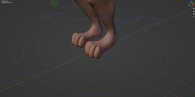 Maylin Anthro Wolf 3D Model in Wildlife 3DExport