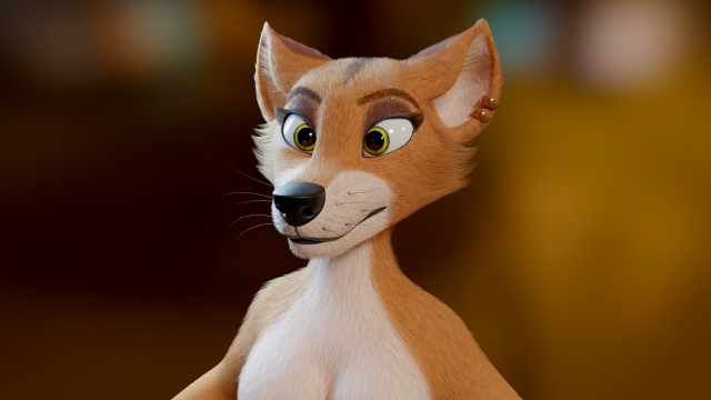Yelena Anthro Dingo 3D Model in Wildlife 3DExport