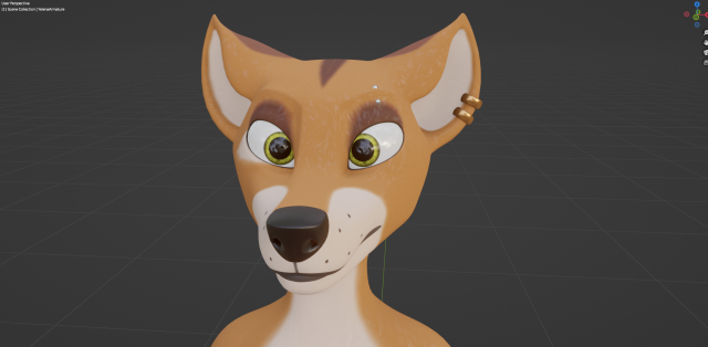 Yelena Anthro Dingo 3D Model in Wildlife 3DExport