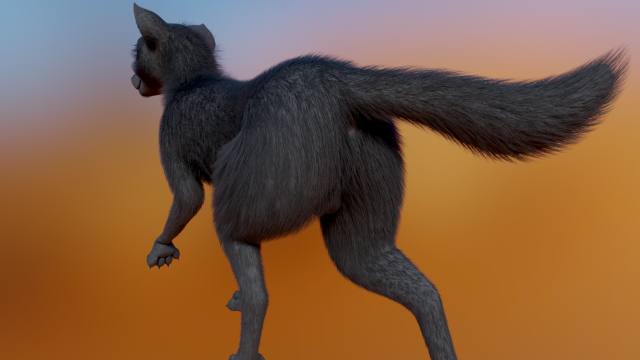 Noah Wolf 3D Model in Wildlife 3DExport