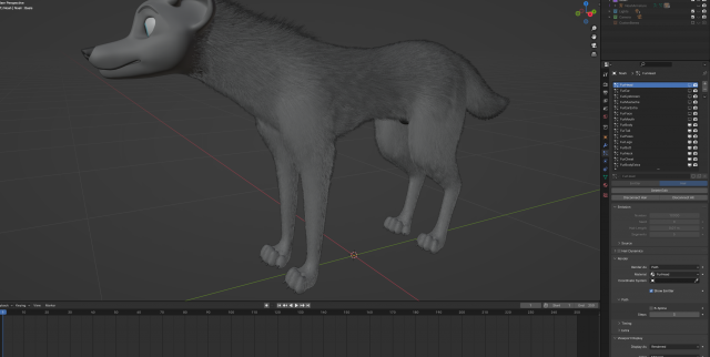 Noah Wolf 3D Model in Wildlife 3DExport