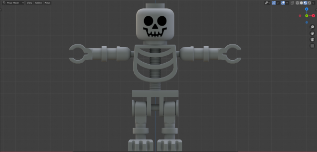 lego skeleton 3D Model in Toys 3DExport