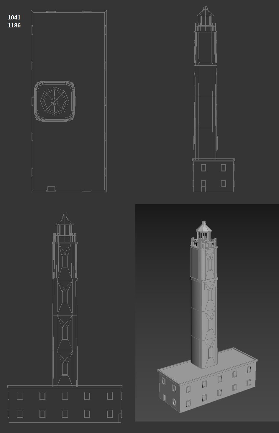 Lighthouse 3D Models in Buildings 3DExport