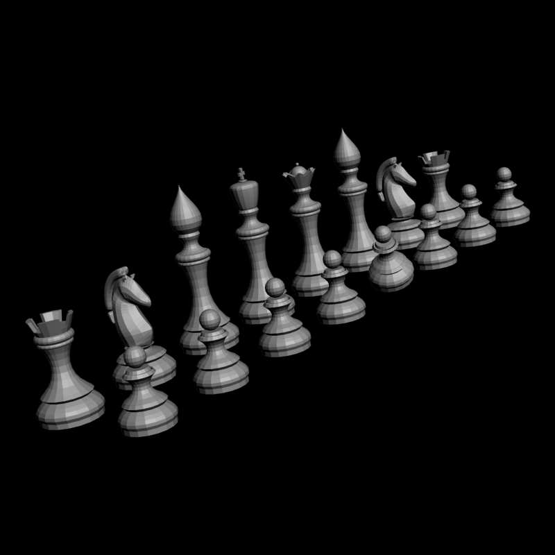 chess 3D Model in Other 3DExport