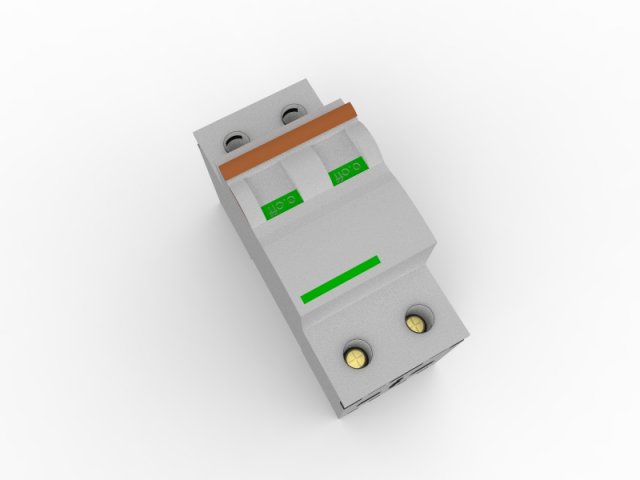 electronic mcb 3D Model in Parts 3DExport