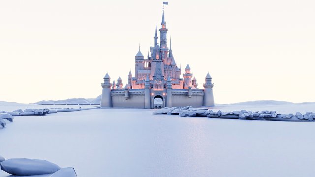 Disney castle Original Version WIP 3D Model in Buildings 3DExport