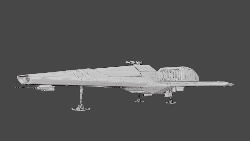 Sci-Fi Space Fighter Jet with Interior Cockpit 3D Model in Fantasy ...