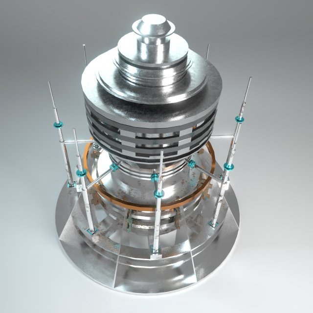 space probe 3D Model in Fantasy Spacecraft 3DExport