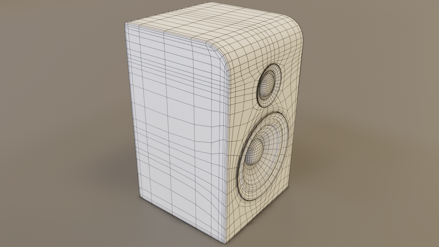 Wood speaker 3D Model in Audio 3DExport