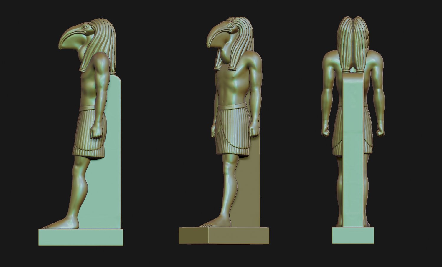 God Toth Figurine - Ancient Egipt - 5000bc 3D print model 3D Print ...