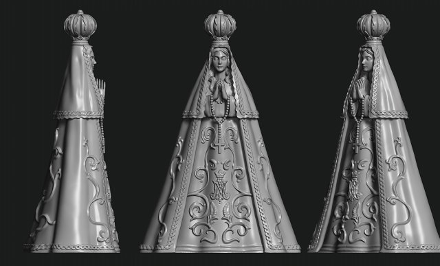 Our Lady of Valley - Virgen del Valle - CNC - 3D print model 3D Print ...