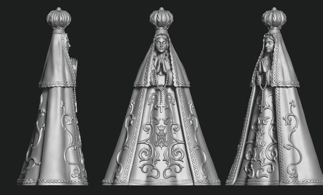 Our Lady of Valley - Virgen del Valle - CNC - 3D print model 3D Print ...