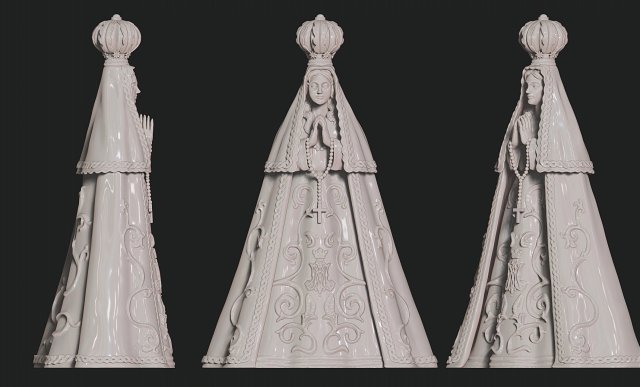 Our Lady of Valley - Virgen del Valle - CNC - 3D print model 3D Print ...
