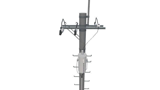 low poly telephone pole Free 3D Model in Other 3DExport